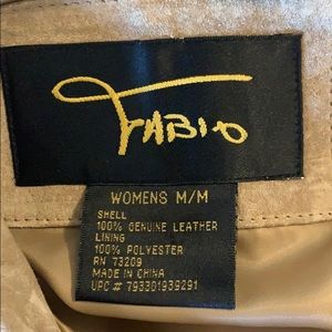 Fabio | Jackets & Coats | Fabio Tan Genuine Soft Leather Jacket | Poshmark